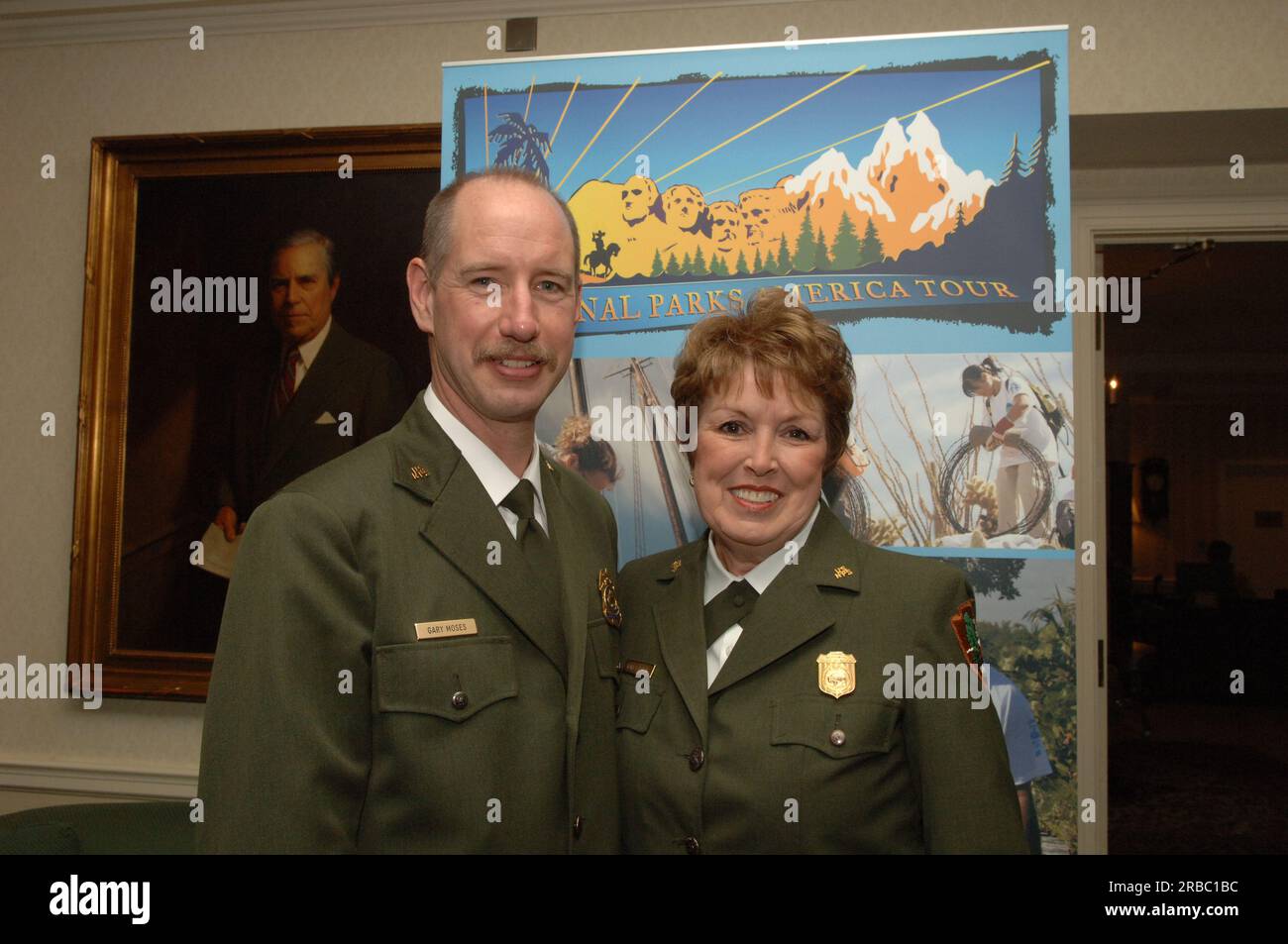 Ceremony bestowing the 2008 Harry Yount Ranger Award on Gary Moses, the ...