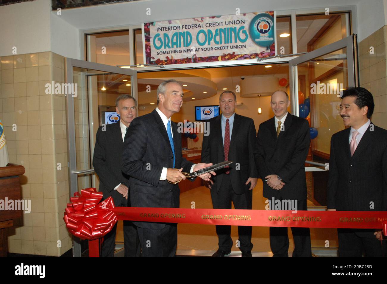 Ribbon-cutting ceremony marking the grand opening of the Interior ...
