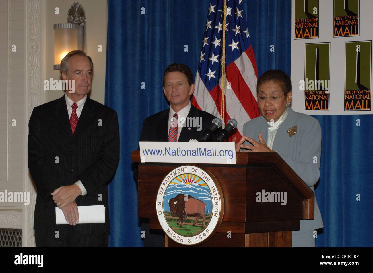 Press conference announcing the launch of the Trust of the National ...