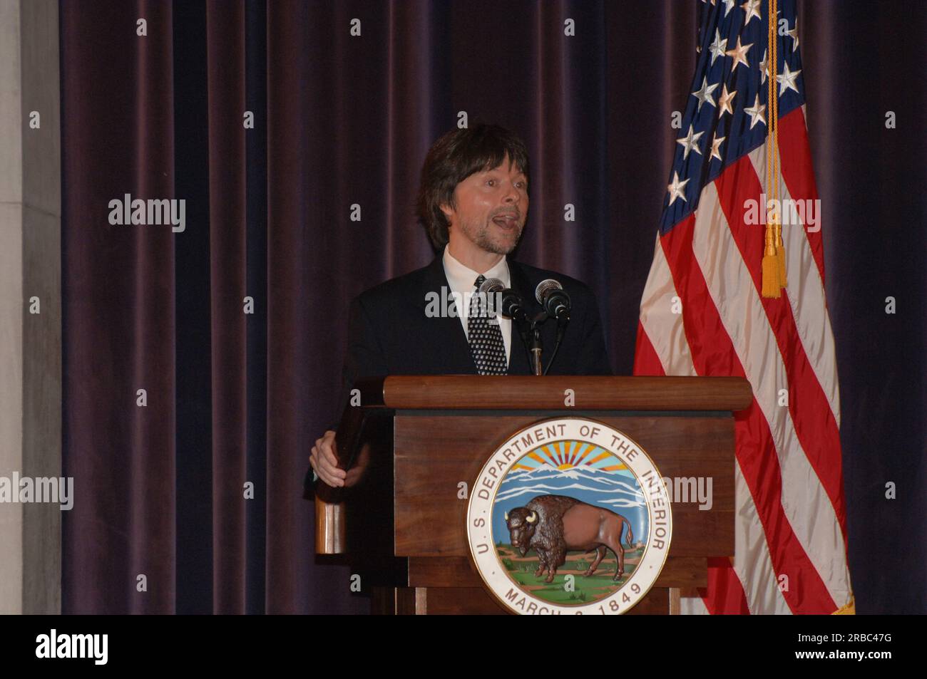 Visit of documentary filmmaker Ken Burns and writer-filmmaker Dayton ...