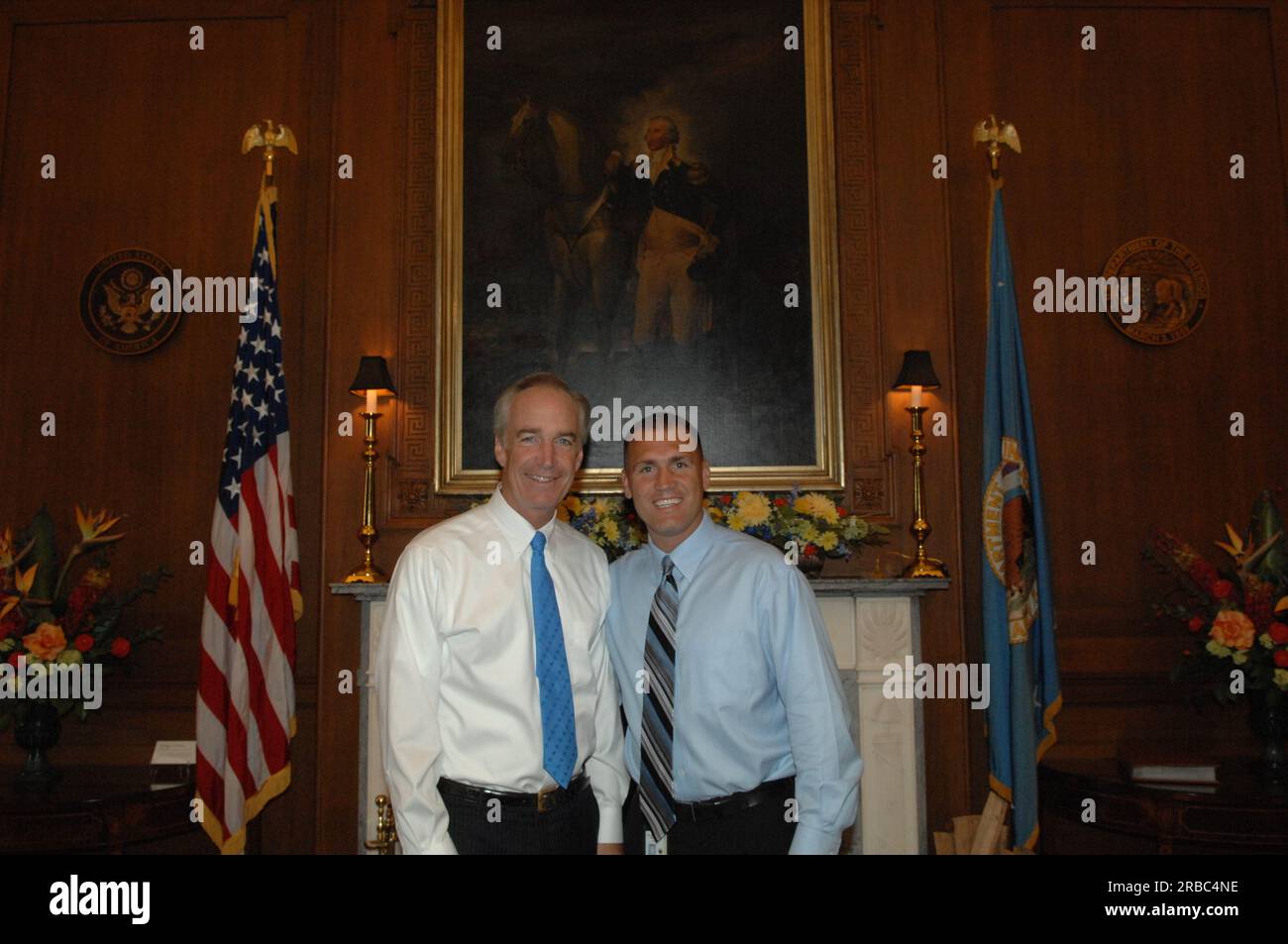 Secretary Dirk Kempthorne receiving visit at Main Interior from ...