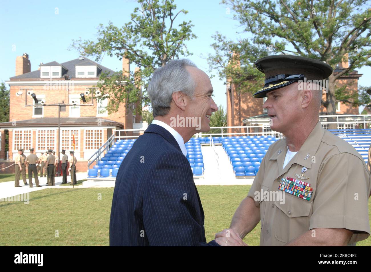 Visit of Secretary Dirk Kempthorne to the Marine Barracks, Washington ...