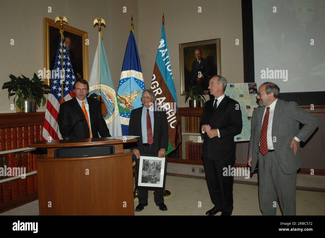 Signing event, at the National Geographic Society (NGS) headquarters in ...
