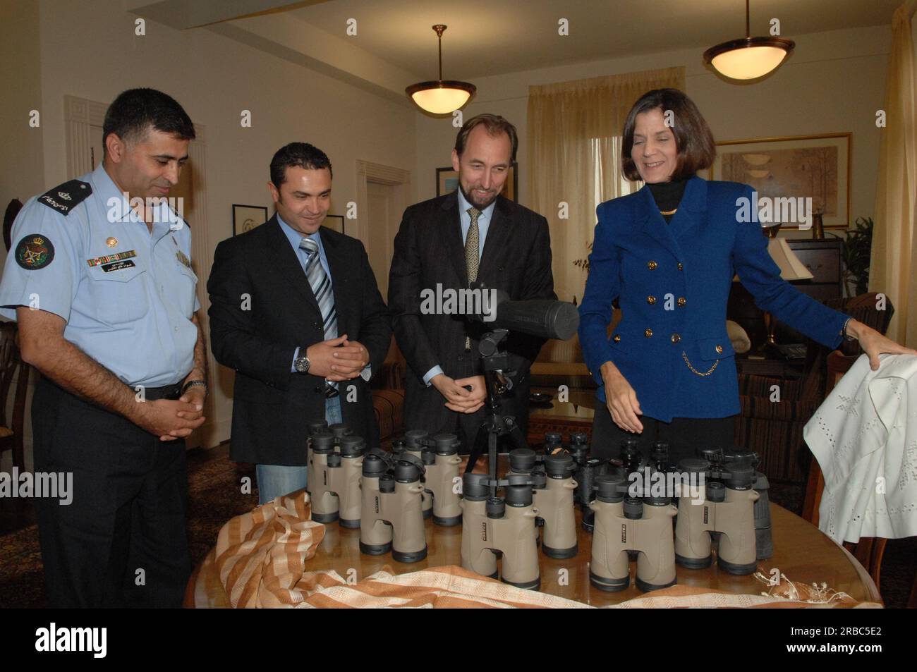 Deputy Secretary P. Lynn Scarlett and aides meeting at Main Interior ...