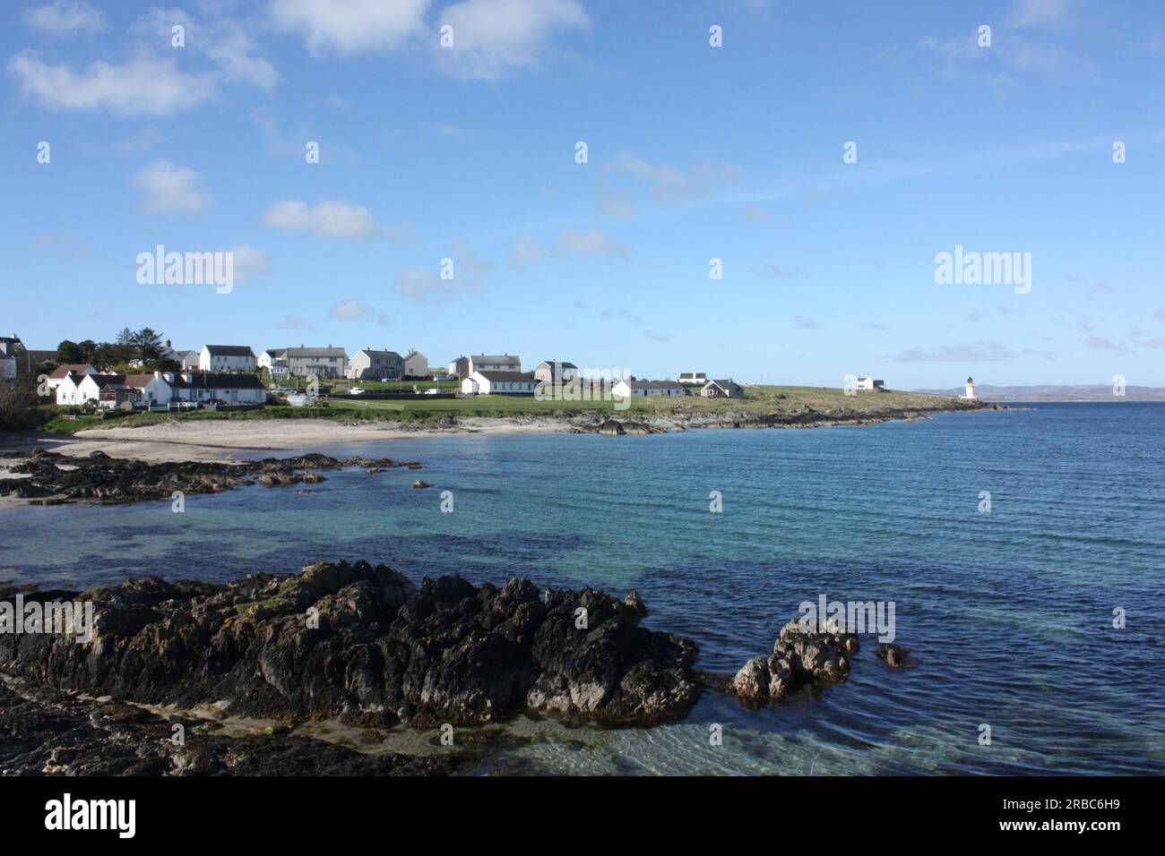 View across Loch Indaal from Port Charlotte, Islay Stock Photo - Alamy