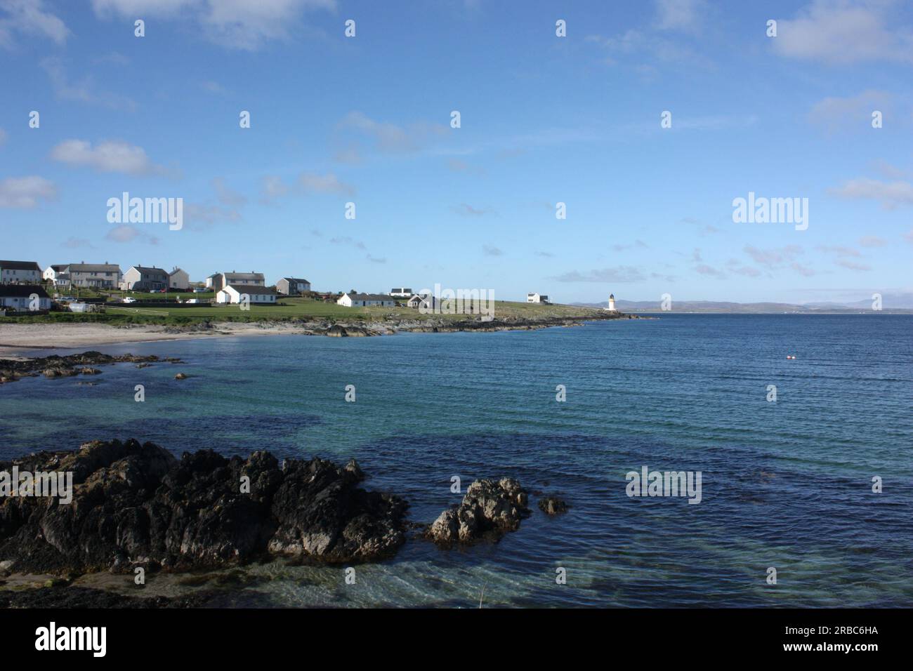 View across Loch Indaal from Port Charlotte, Islay Stock Photo - Alamy