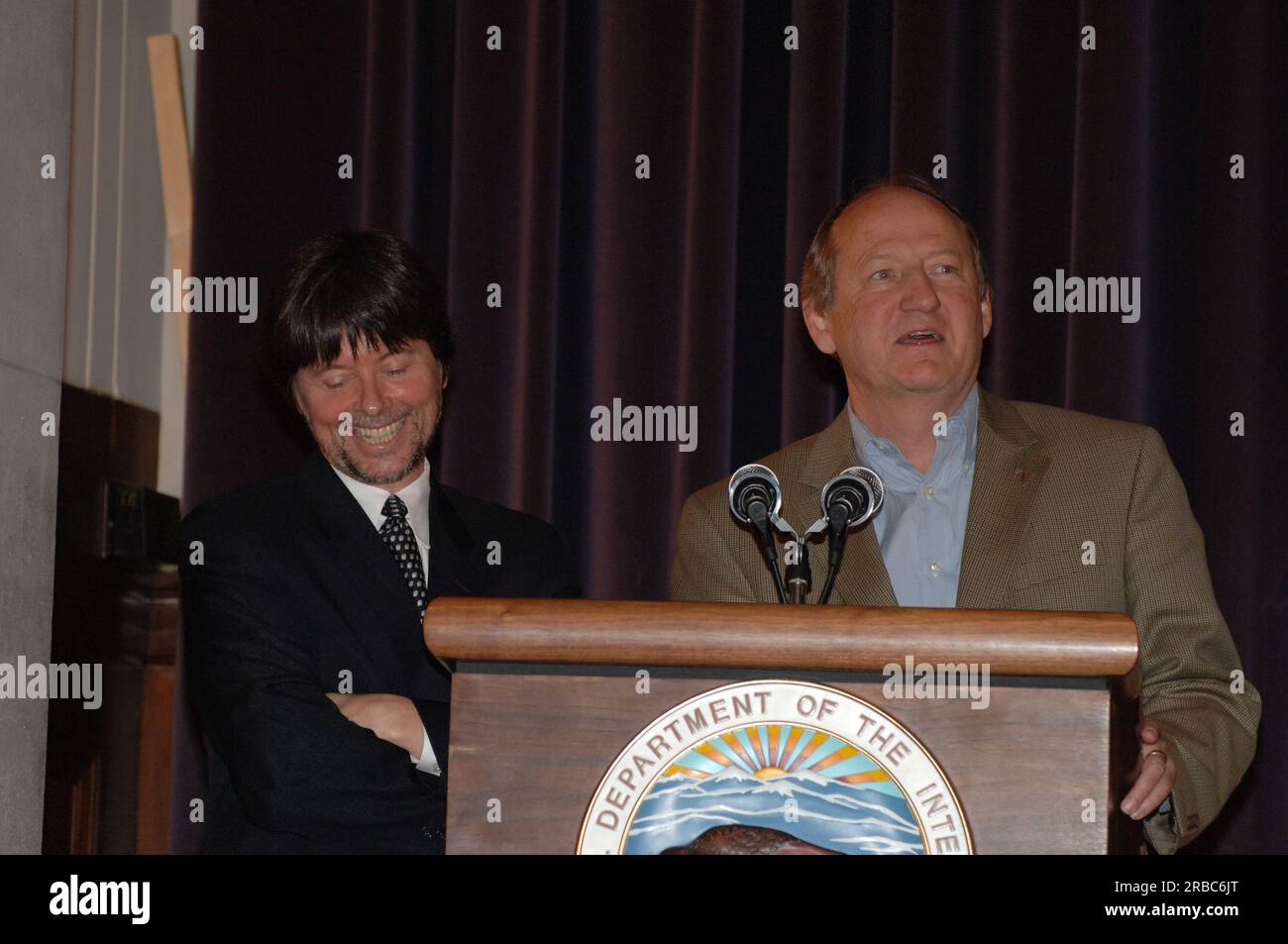 Visit of documentary filmmaker Ken Burns and writer-filmmaker Dayton ...