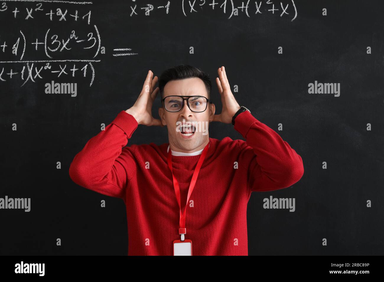 Stressed out teacher hi-res stock photography and images - Alamy