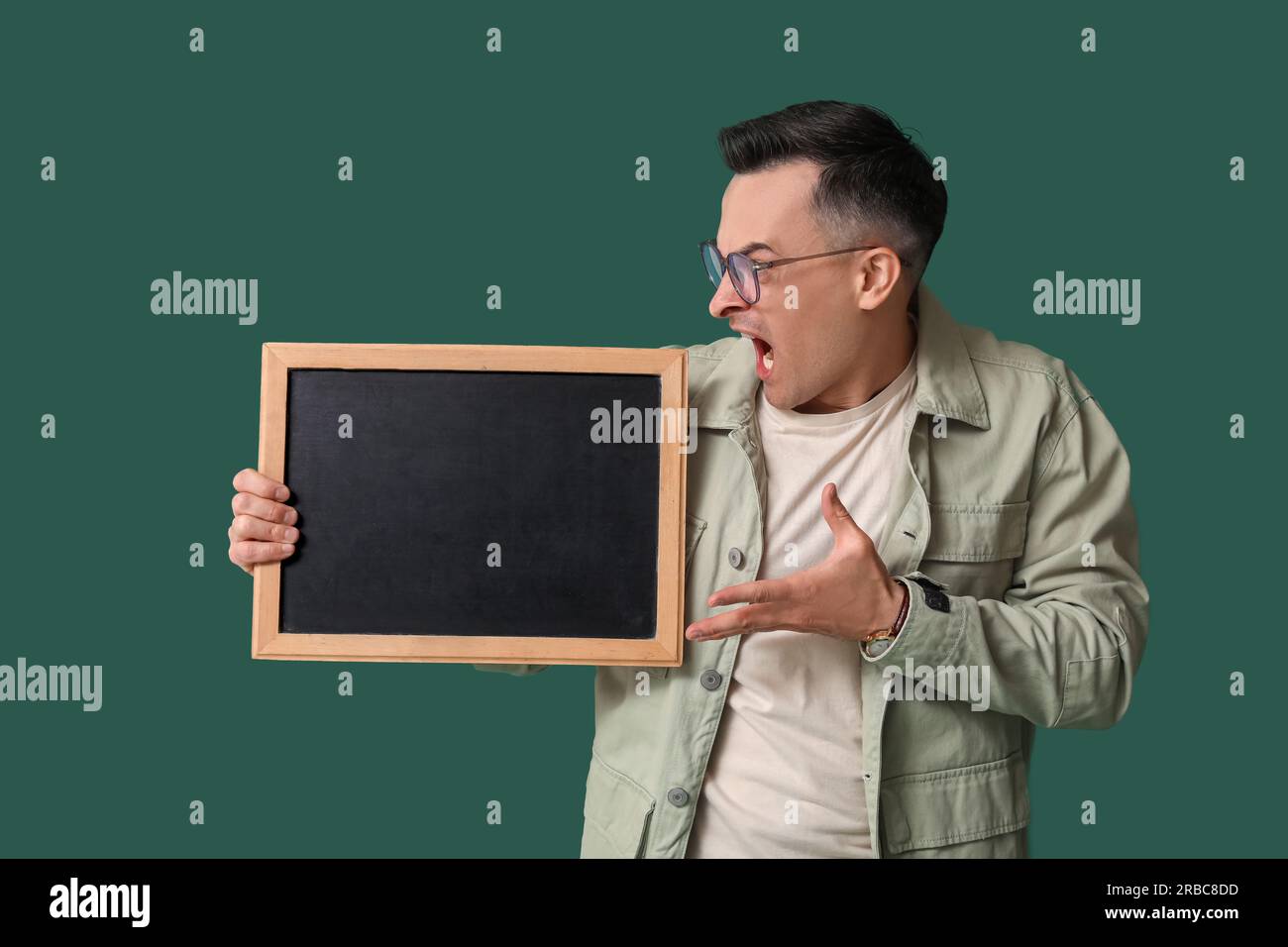 Angry male teacher hi-res stock photography and images - Alamy