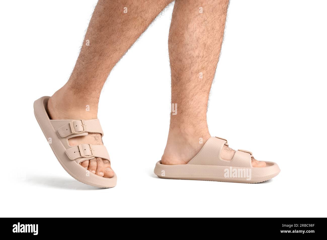 Legs in flip flops hi-res stock photography and images - Alamy