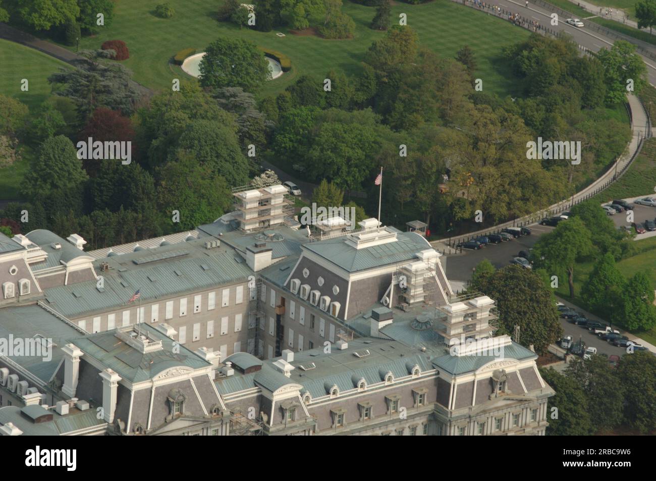 Aerial views of Washington, D.C. buildings, monuments, landscapes ...