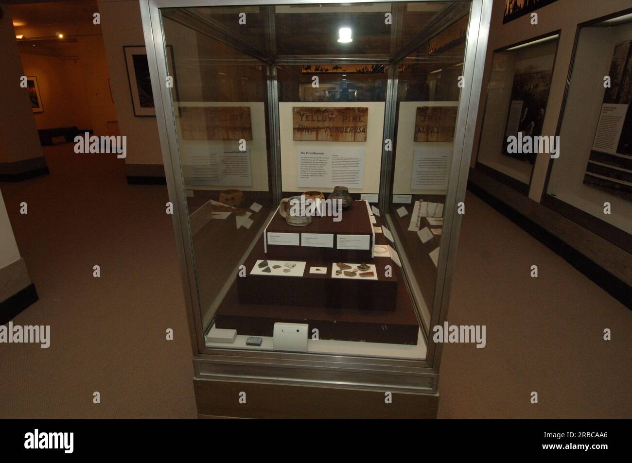 Interior Museum exhibits, viewing spaces Stock Photo - Alamy