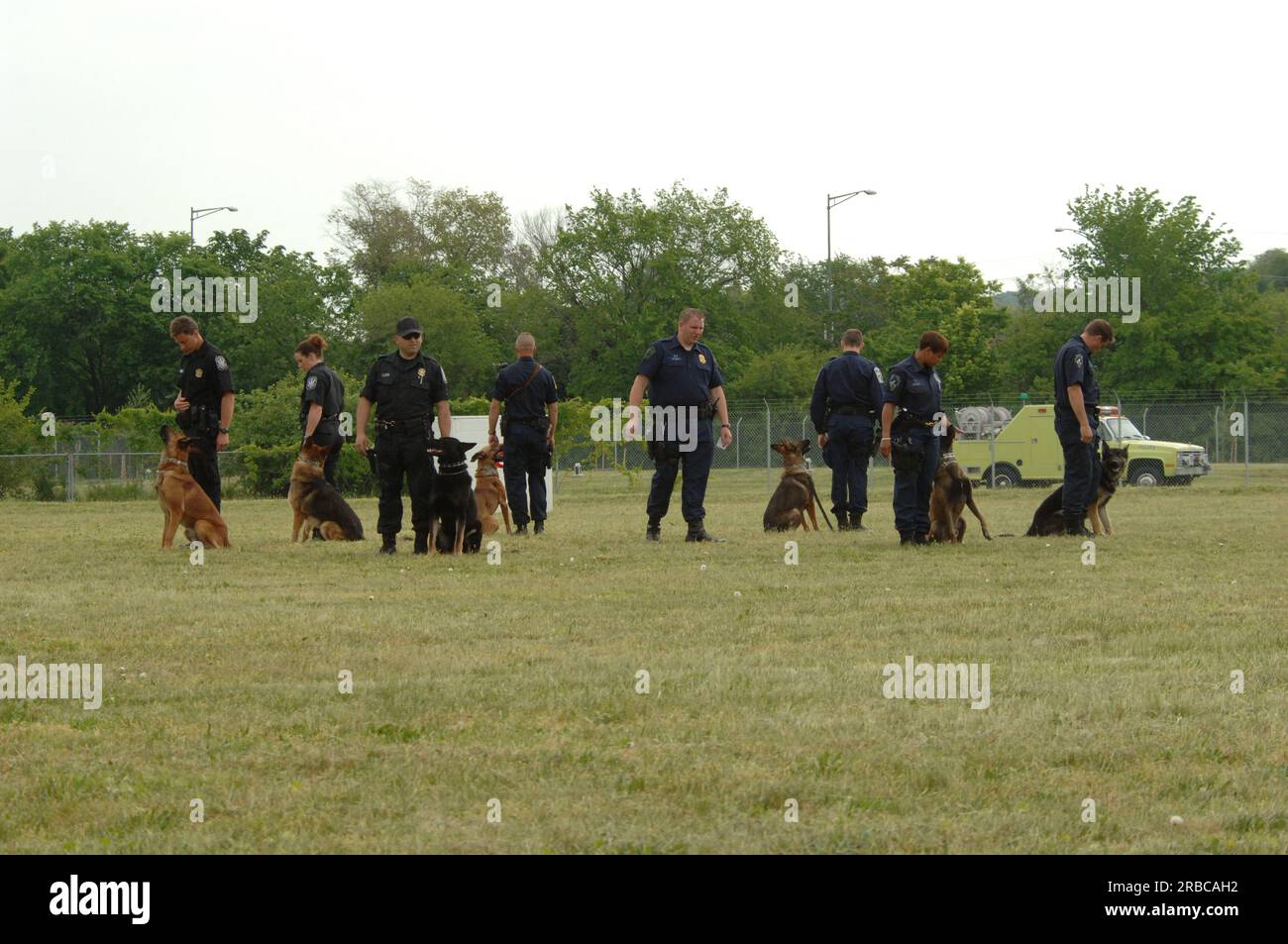 Law enforcement canine exercises on the occasion of the U.S. Park ...