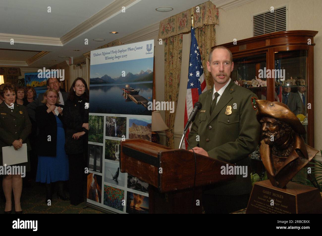 Ceremony bestowing the 2008 Harry Yount Ranger Award on Gary Moses, the ...