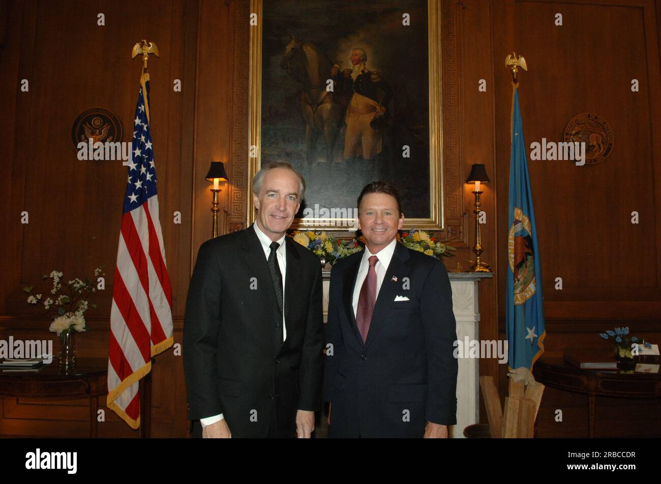 Secretary Dirk Kempthorne meeting at Main Interior with Trust for the ...