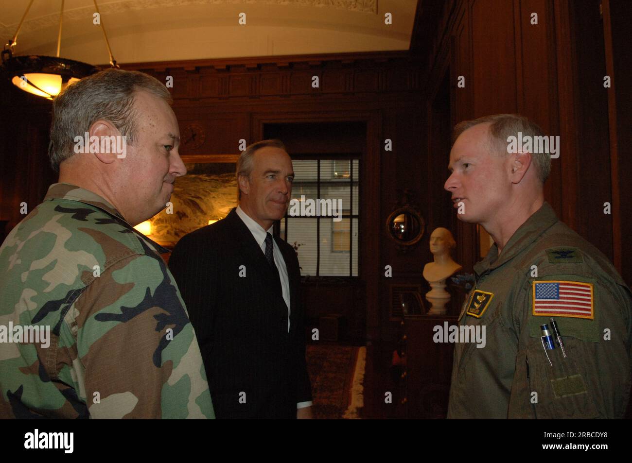 Secretary Dirk Kempthorne meeting at Main Interior with military ...