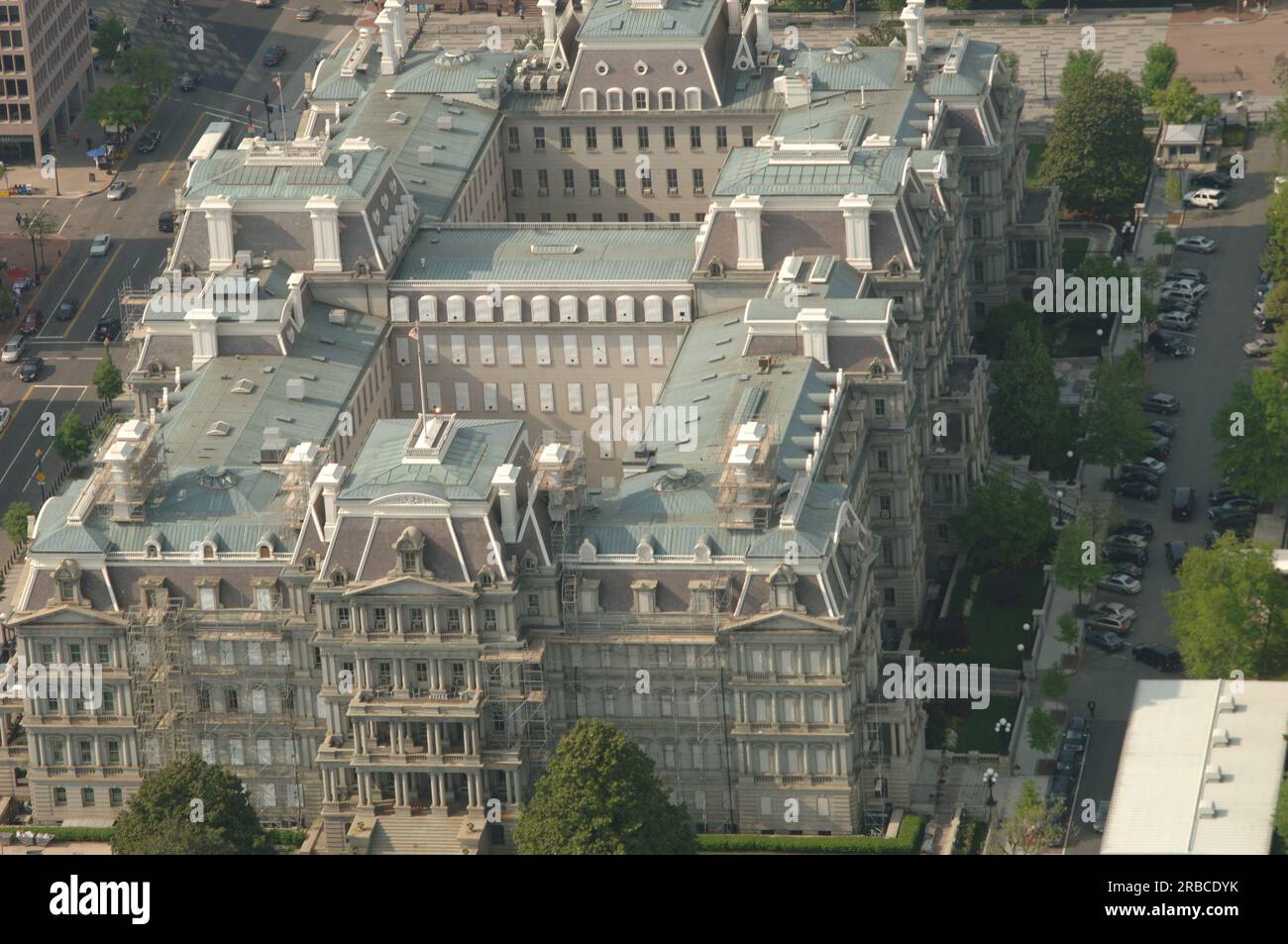 Aerial views of Washington, D.C. buildings, monuments, landscapes ...