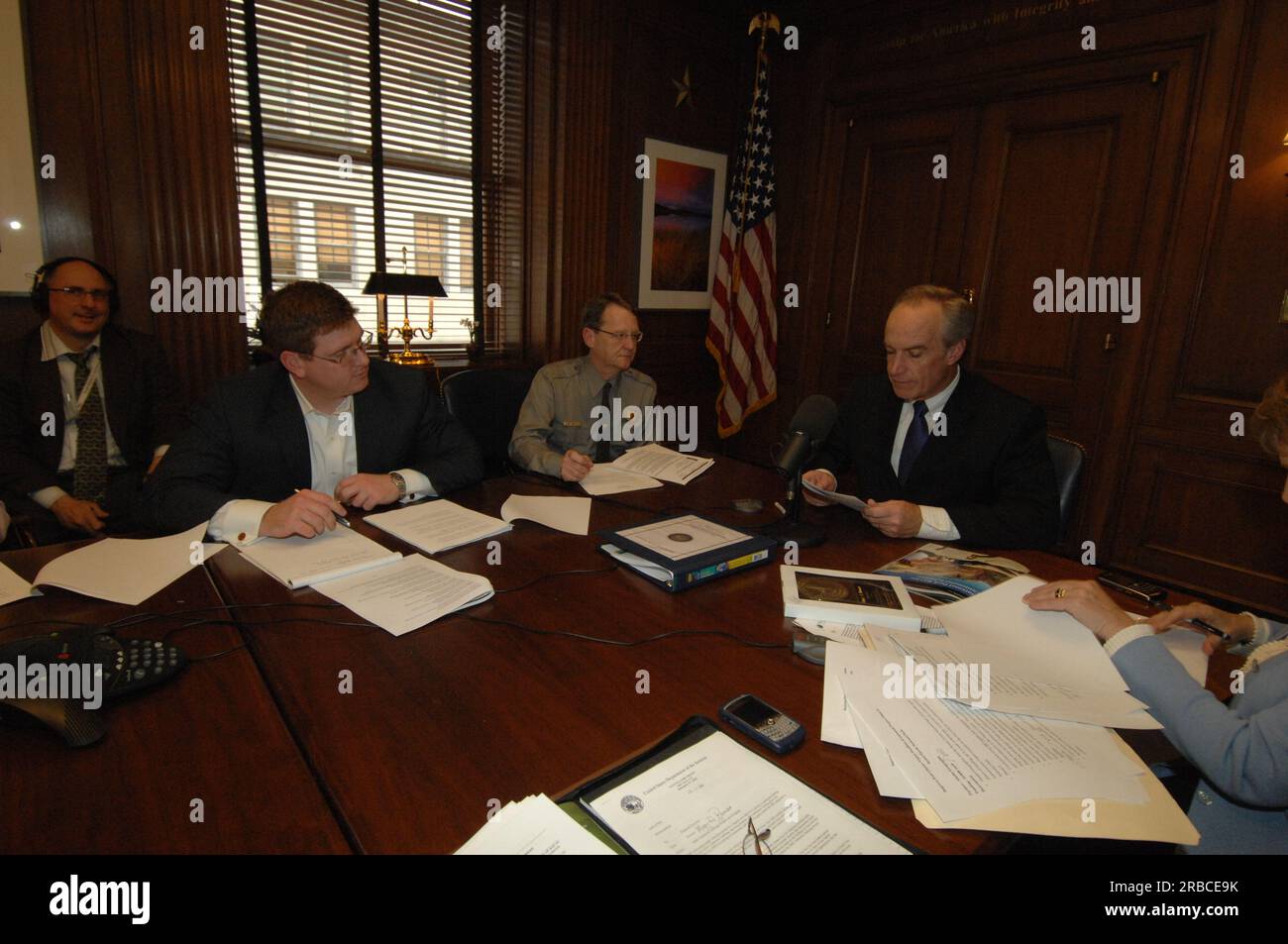 Secretary Dirk Kempthorne, National Park Service (NPS) Director Mary ...