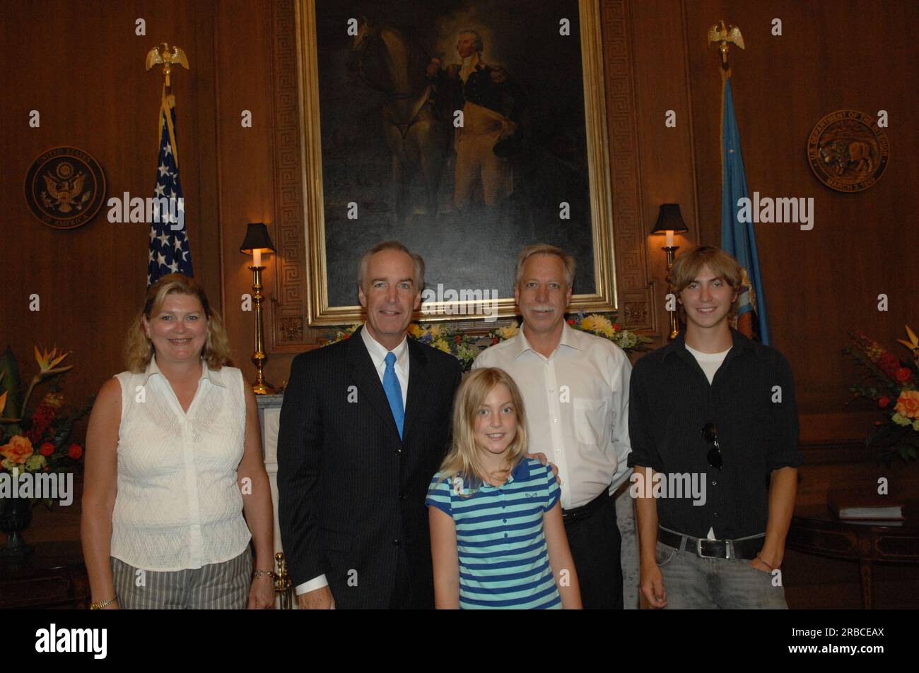 Secretary Dirk Kempthorne receiving visit at Main Interior from Michael ...