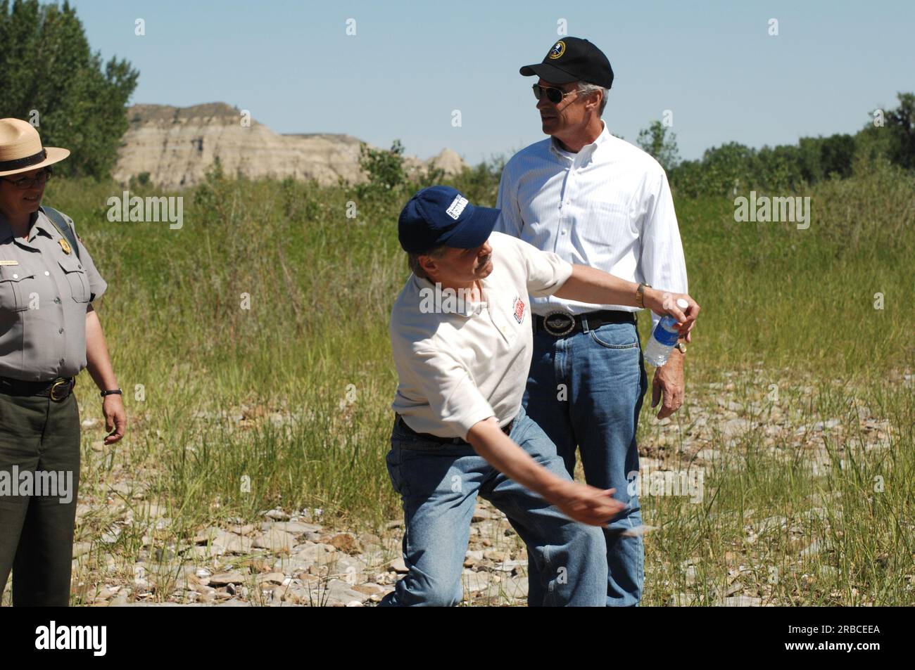 Visit of Secretary Dirk Kempthorne and aides to Theodore Roosevelt ...