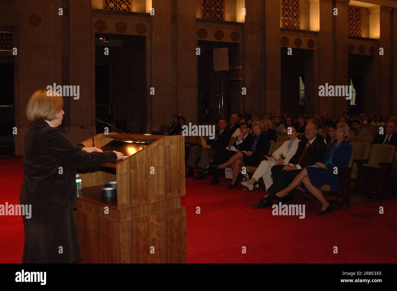 Amy Lamb photography exhibit opening at Main Interior, with Secretary ...