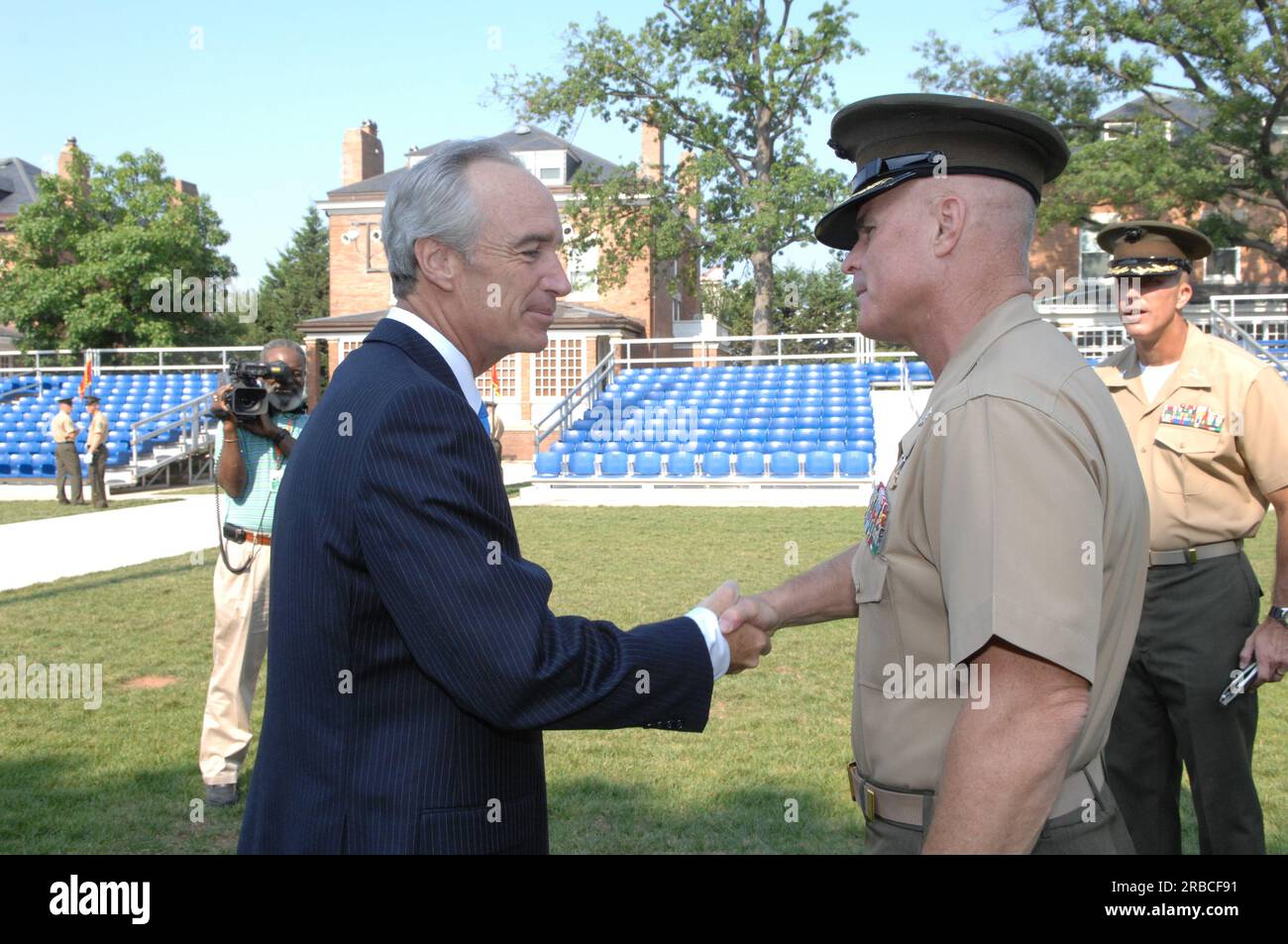 Visit of Secretary Dirk Kempthorne to the Marine Barracks, Washington ...