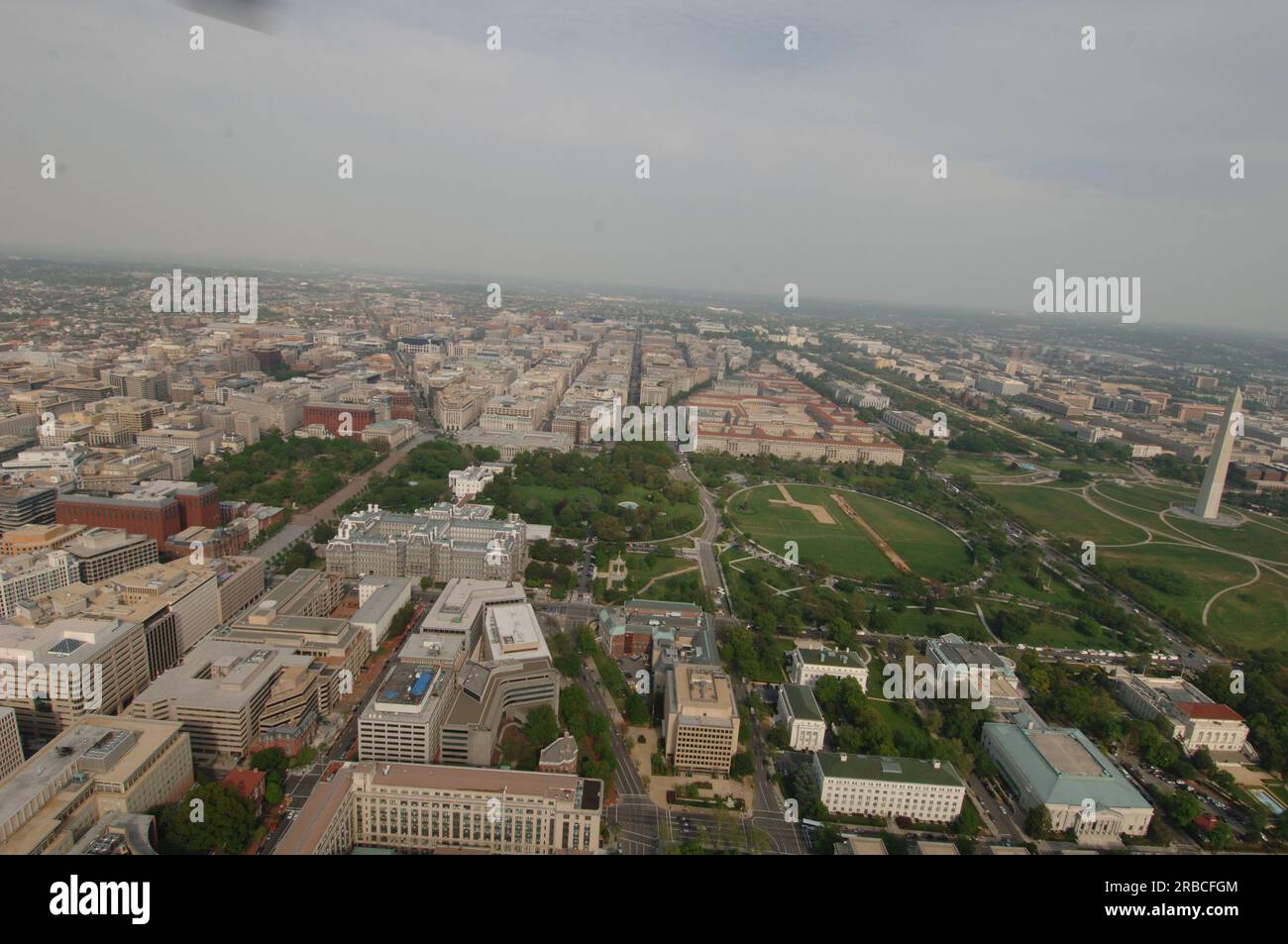 Aerial views of Washington, D.C. buildings, monuments, landscapes ...