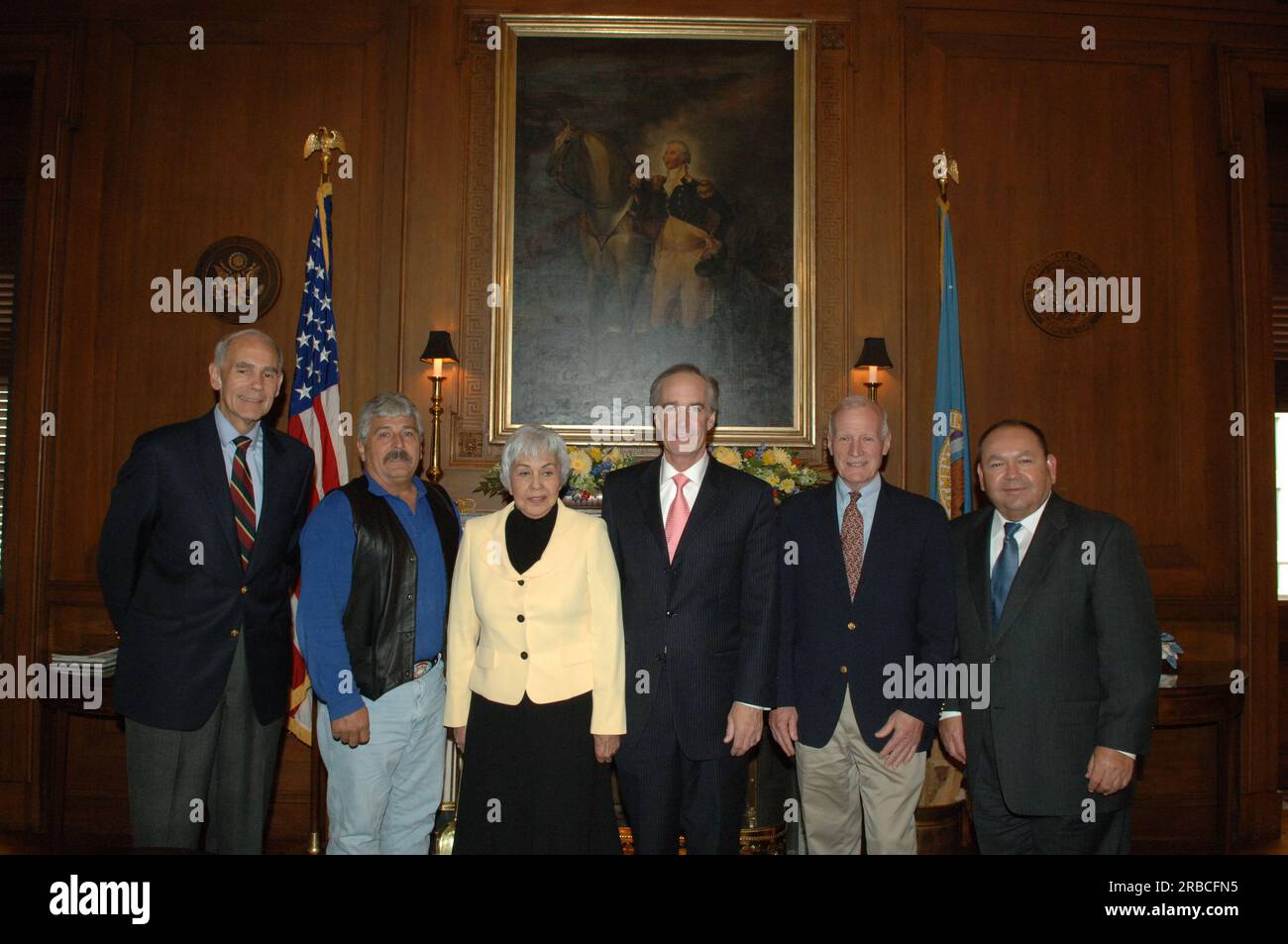 Secretary Dirk Kempthorne meeting at Main Interior with Special Trustee ...