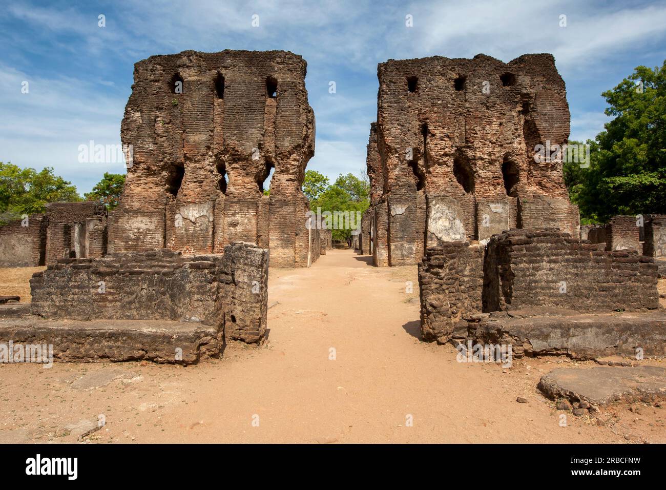 The ruins of King Parakramabahu's Palace (Vejayanta Prasada) at ...