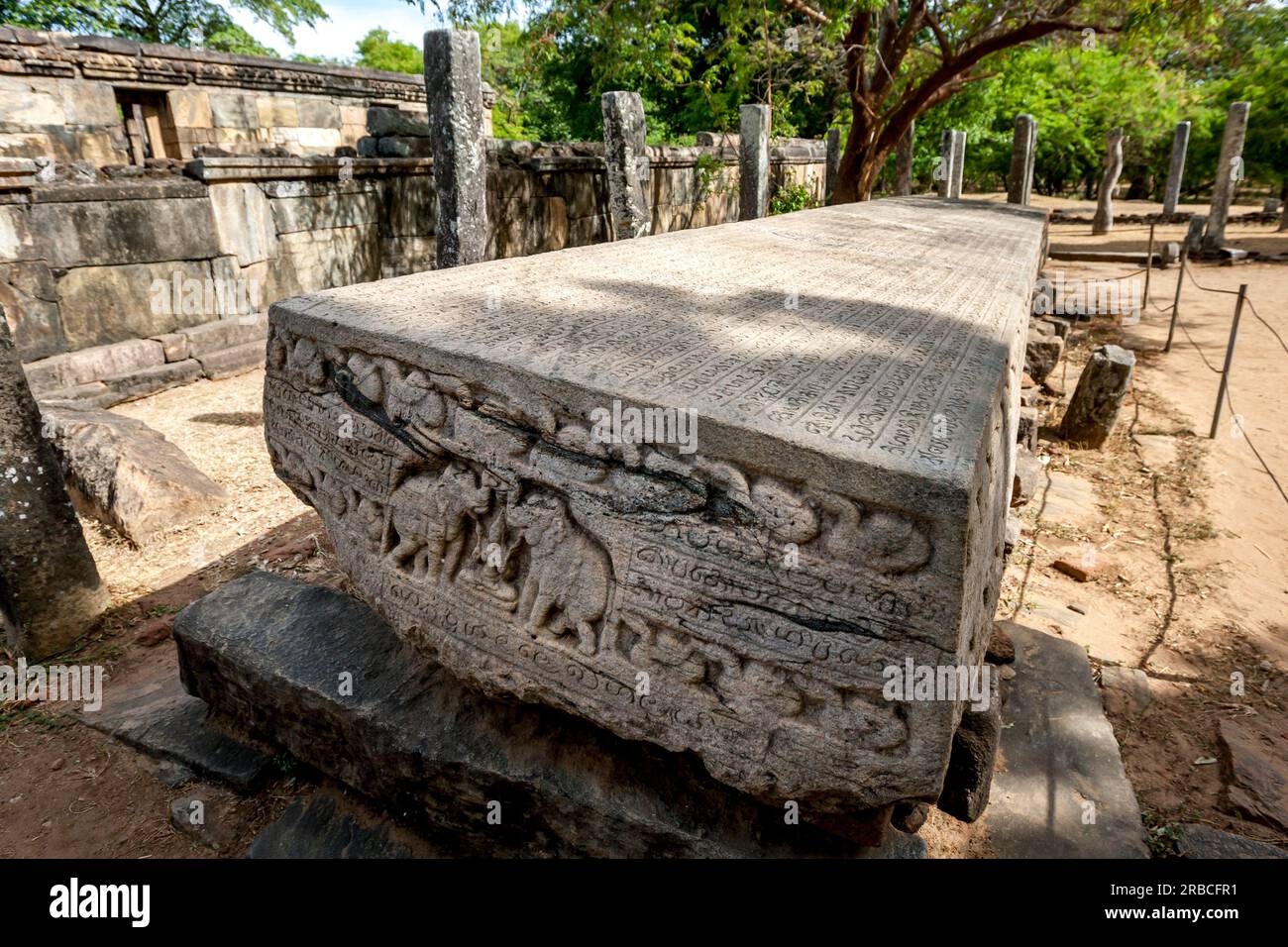 The Gal Pota is a colossal stone representation of an ola book located ...