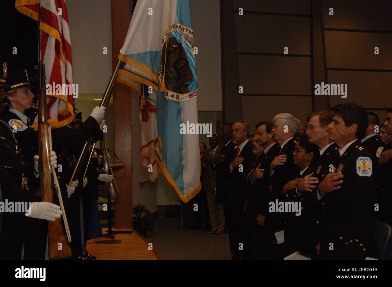 U.S. Park Police promotion ceremony, with Secretary Dirk Kempthorne ...