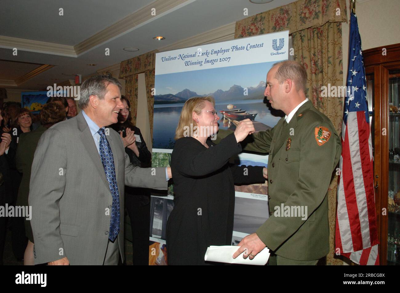 Ceremony bestowing the 2008 Harry Yount Ranger Award on Gary Moses, the ...