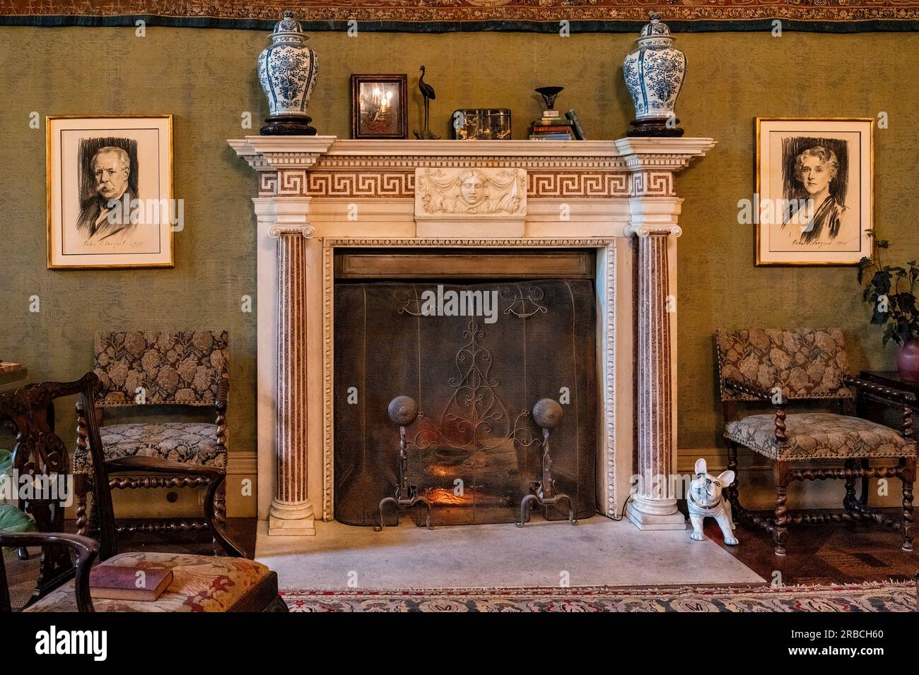 Antique Mansion Fireplace