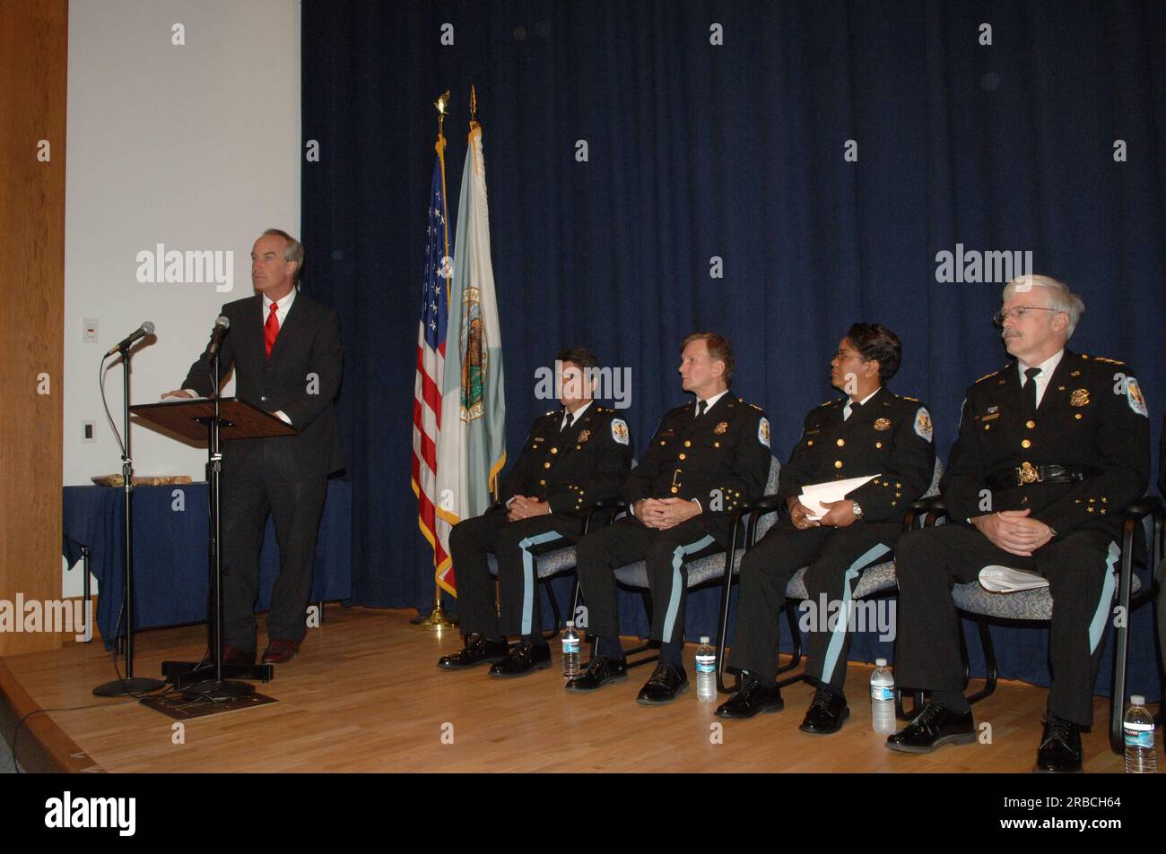 U.S. Park Police promotion ceremony, with Secretary Dirk Kempthorne ...