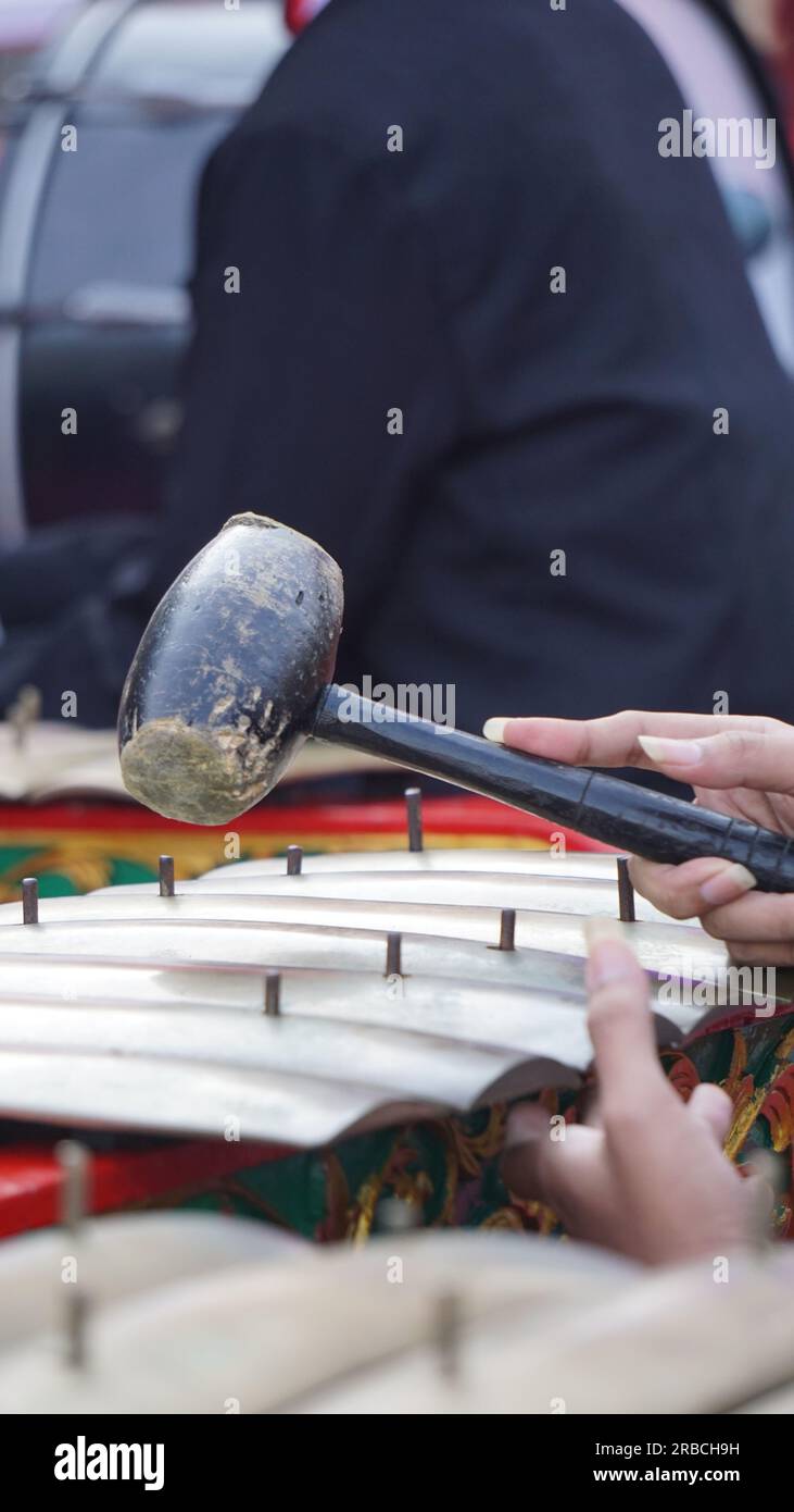 Balinese playing music hi-res stock photography and images - Alamy