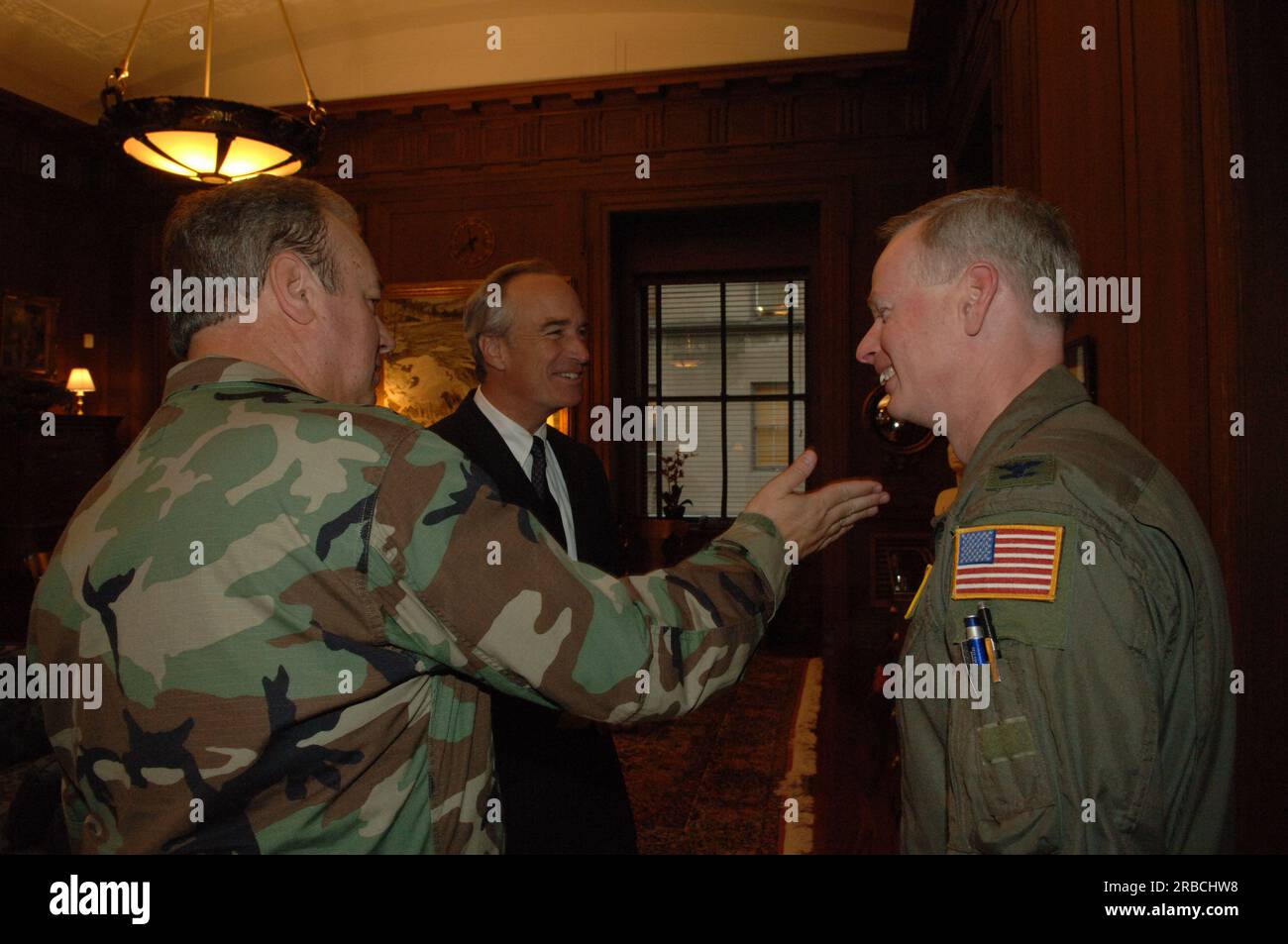 Secretary Dirk Kempthorne meeting at Main Interior with military ...