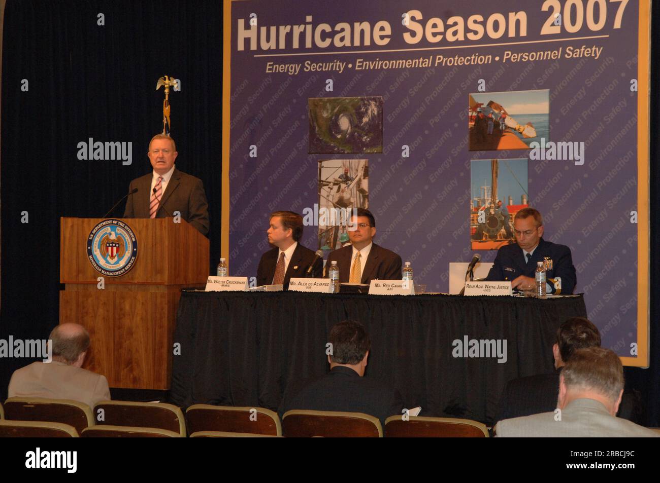 Minerals Management Service (MMS)-sponsored briefing, at Main Interior ...