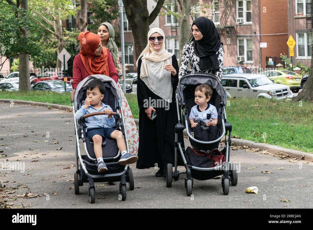 New York, New York, USA. 8th July, 2023. Atmosphere during Eid Adha Festival in Astoria Park in ...