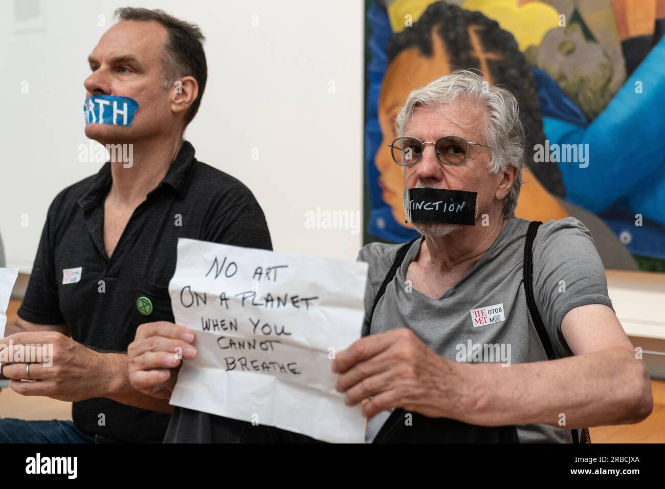 Activists from Extinction Rebellion staged solidarity protest at Modern ...