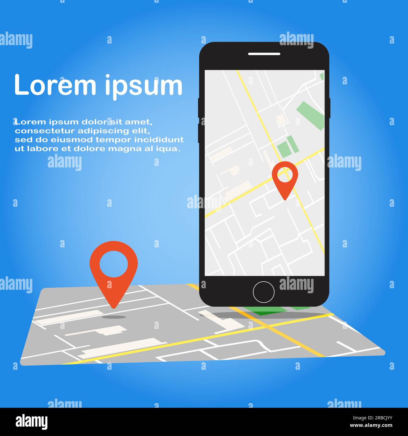 Map showing Stock Vector Images - Alamy