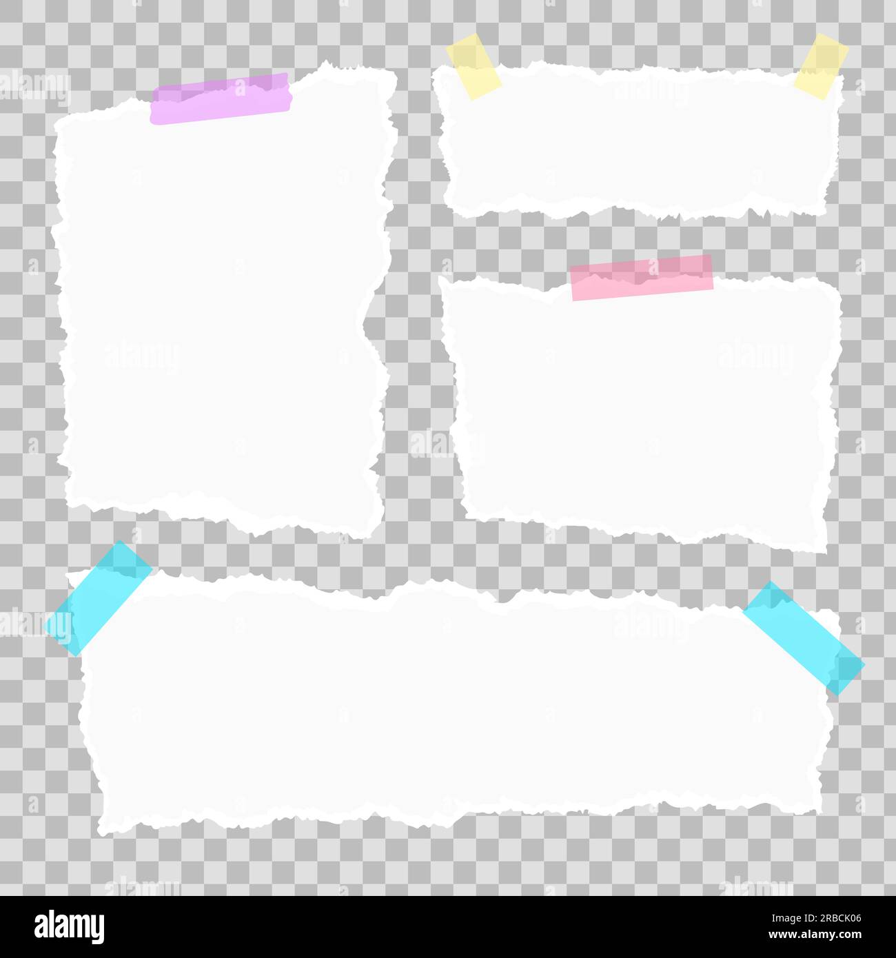 Torn paper shapes vector hi-res stock photography and images - Alamy