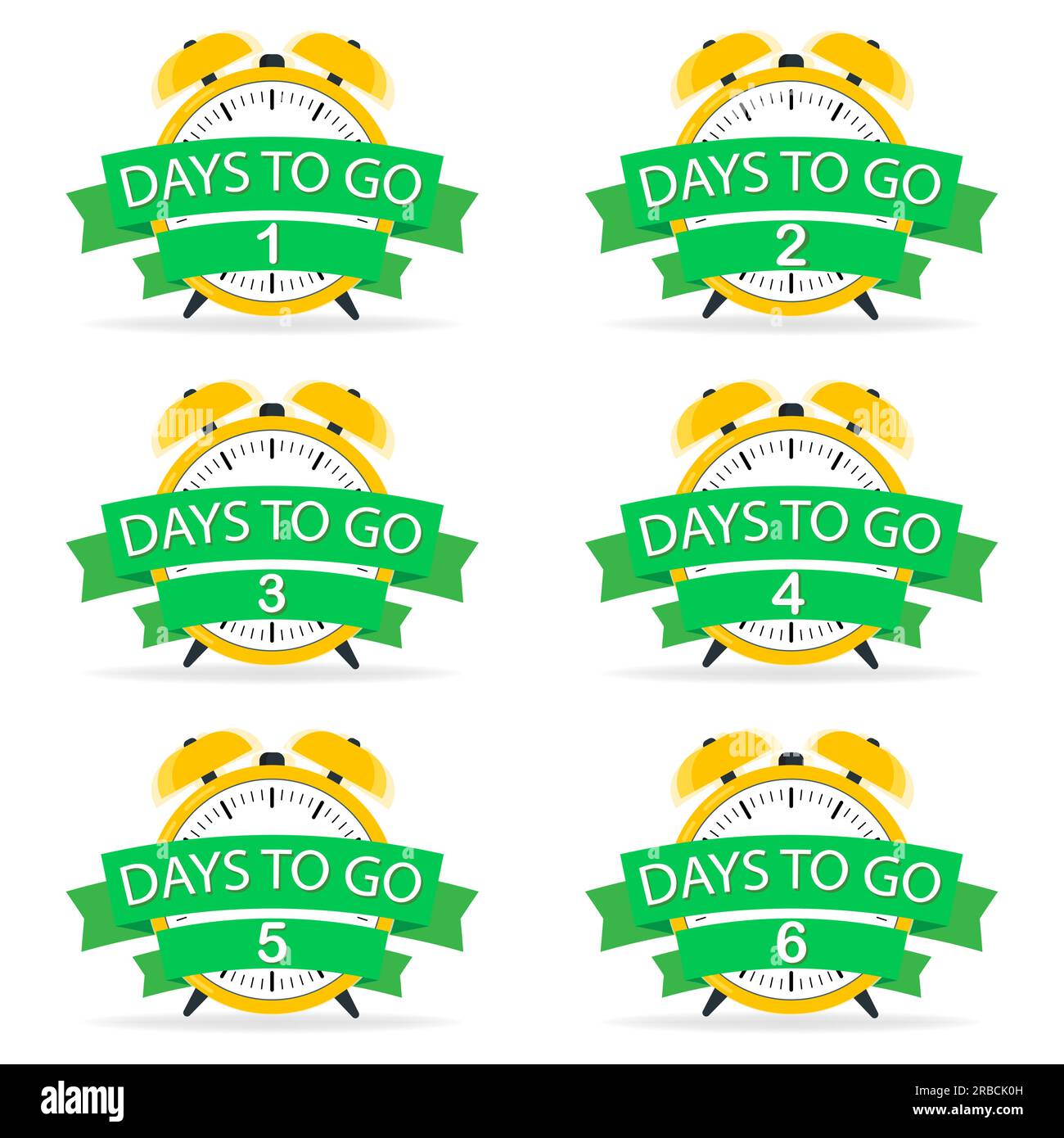 Countdown to zero Cut Out Stock Images & Pictures - Alamy