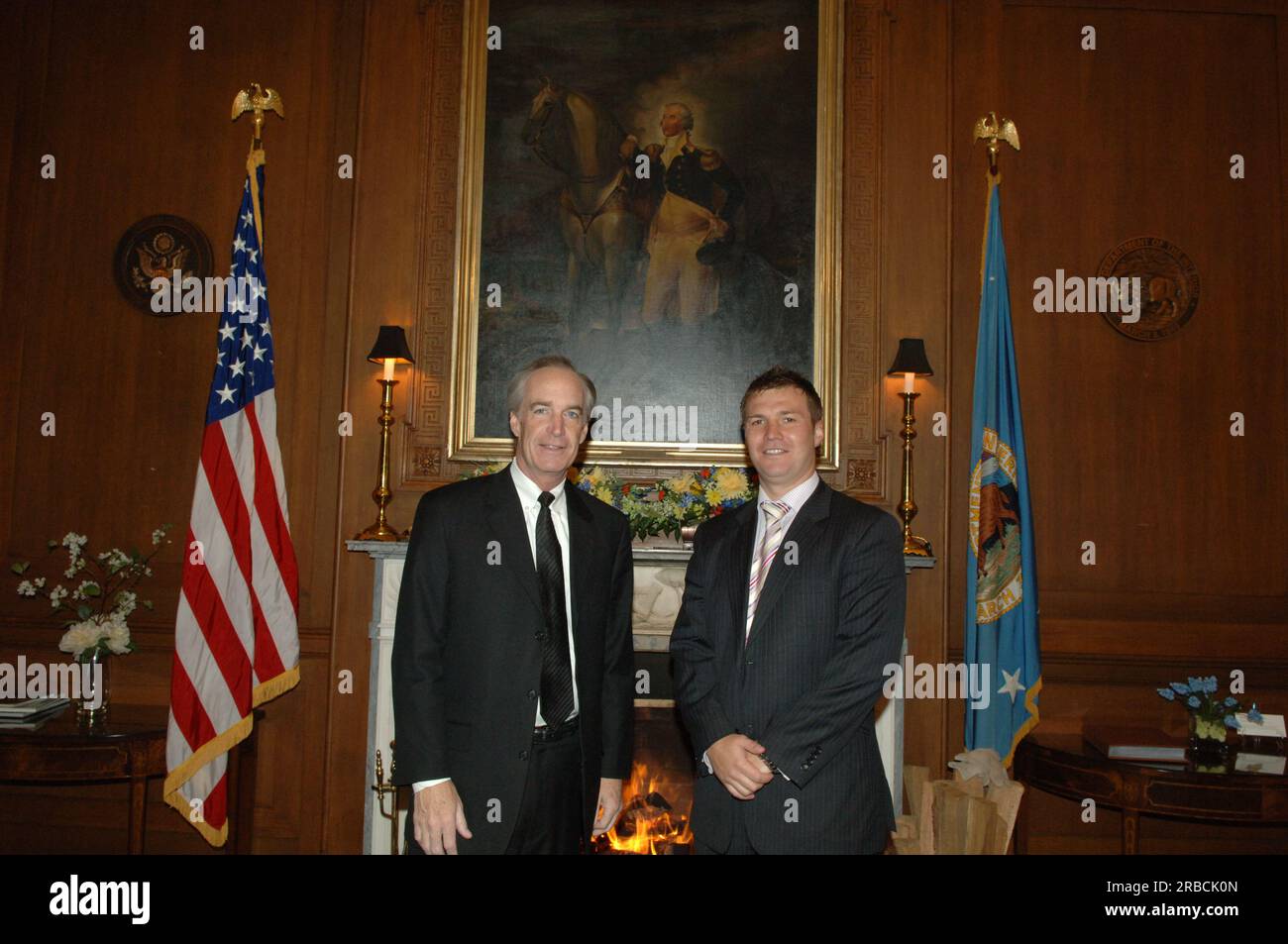 Secretary Dirk Kempthorne meeting at Main Interior with Gary Fahey ...