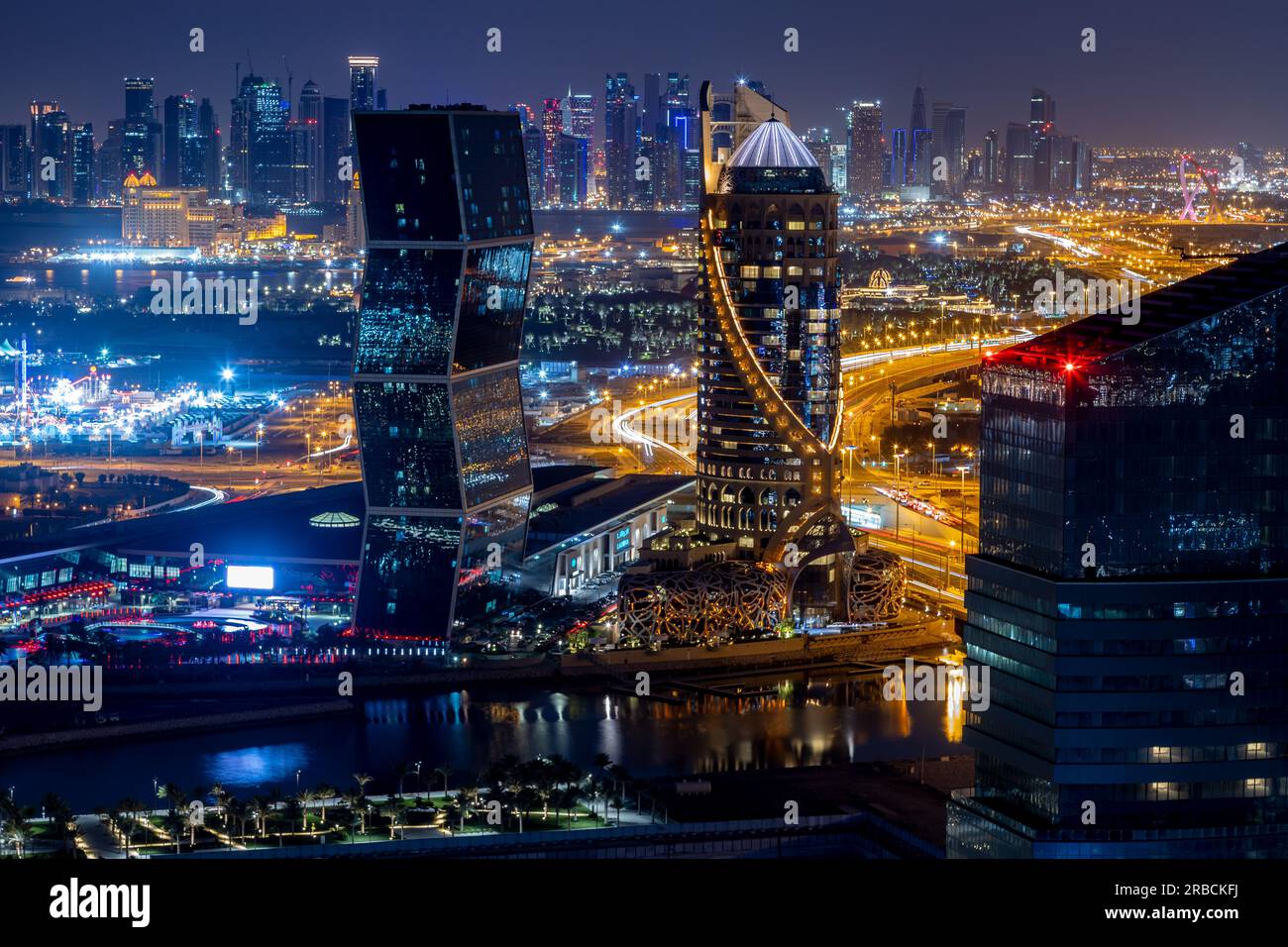 Aerail view of Lusail Mondrian Hotel Doha Qatar Stock Photo - Alamy