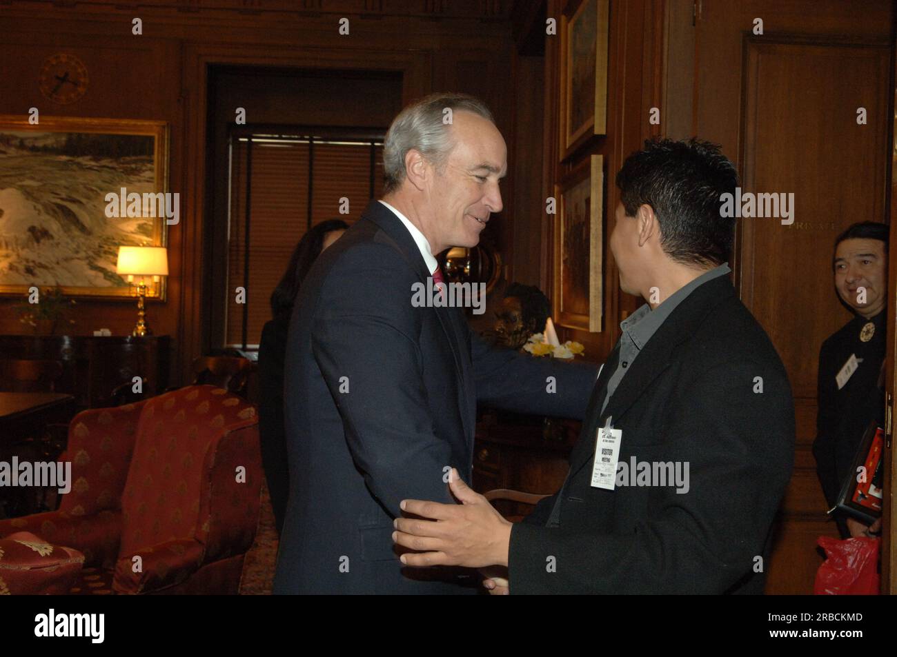 Secretary Dirk Kempthorne meeting at Main Interior with delegation from ...