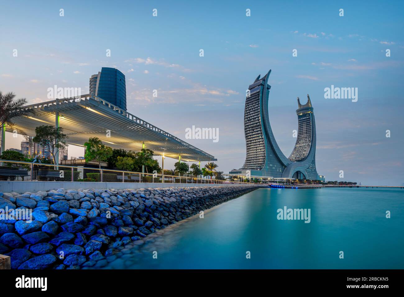Lusail, Qatar - July 10, 2023: Fairmont Doha Hotel Lusail Marina ...