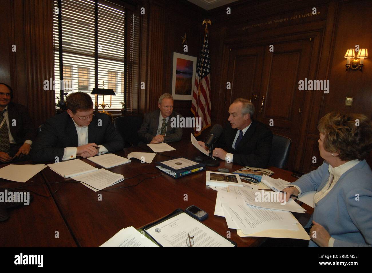 Secretary Dirk Kempthorne, National Park Service (NPS) Director Mary ...