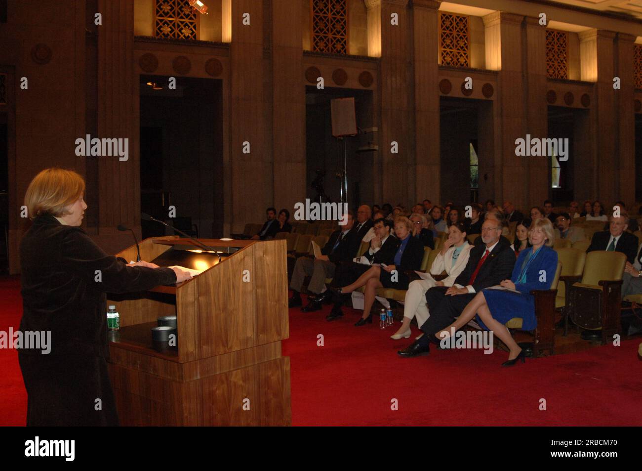 Amy Lamb photography exhibit opening at Main Interior, with Secretary ...