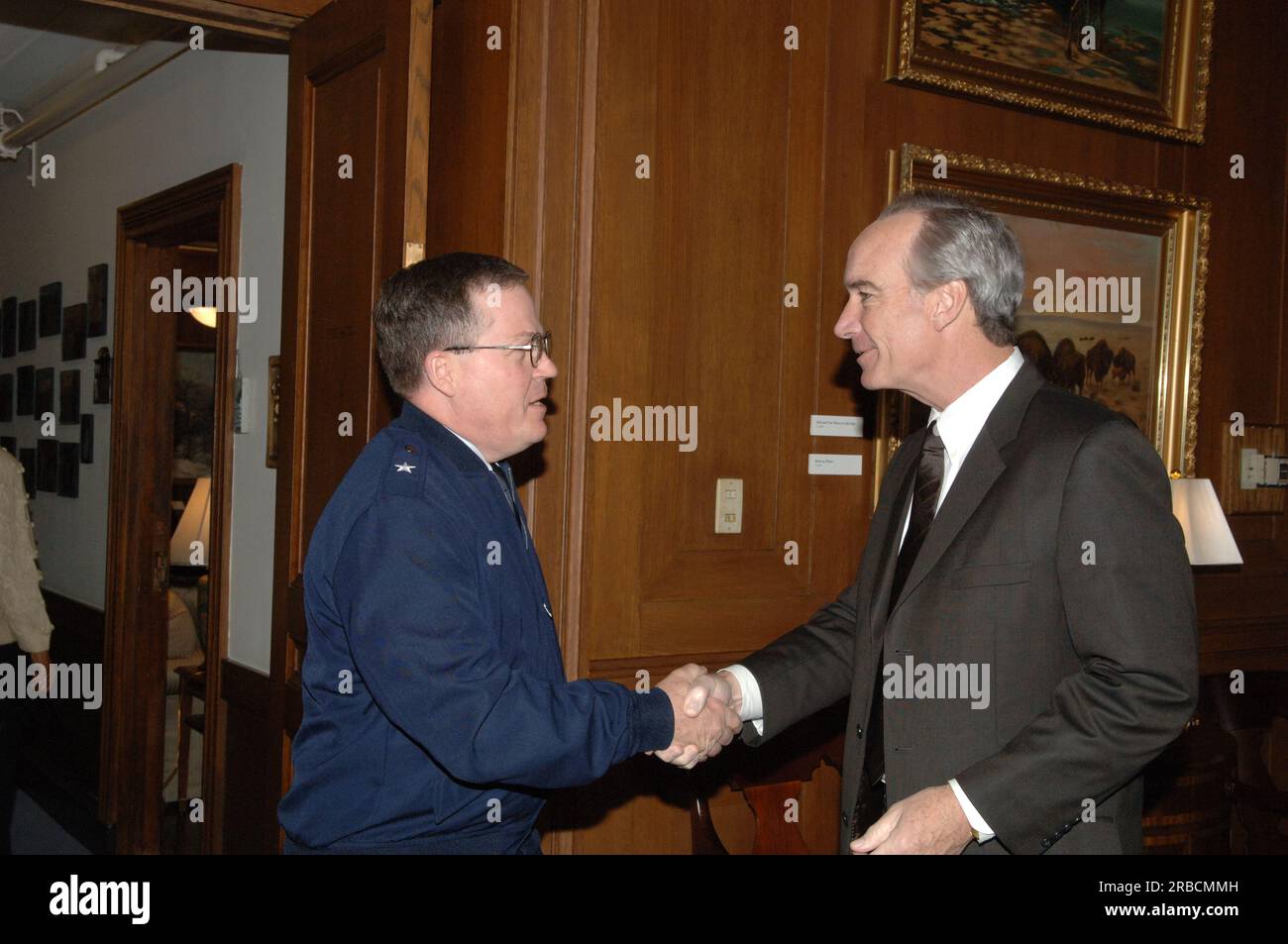 Secretary Dirk Kempthorne receiving visit at Main Interior from ...