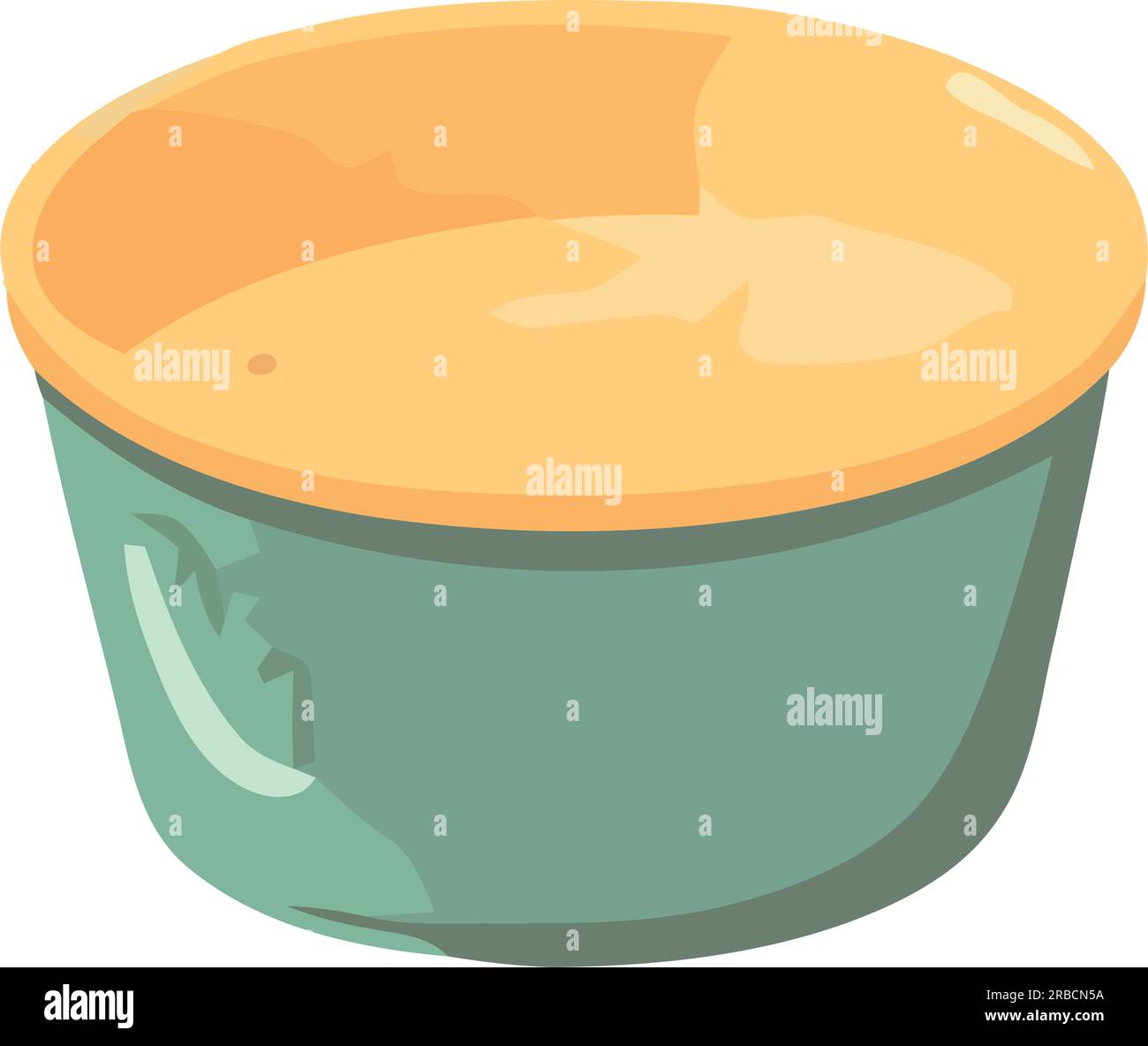 yellow pottery bowl illustration Stock Vector Image & Art - Alamy